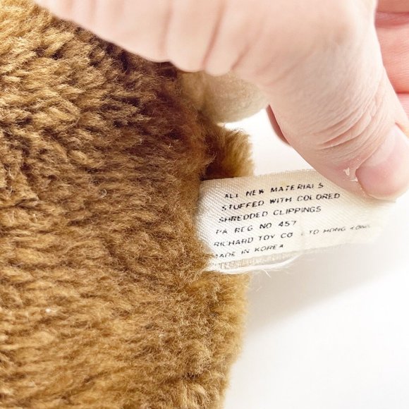 Richard Toy Co. | Toys | Vintage Richard Toy Co Brown Plush Bunny ...